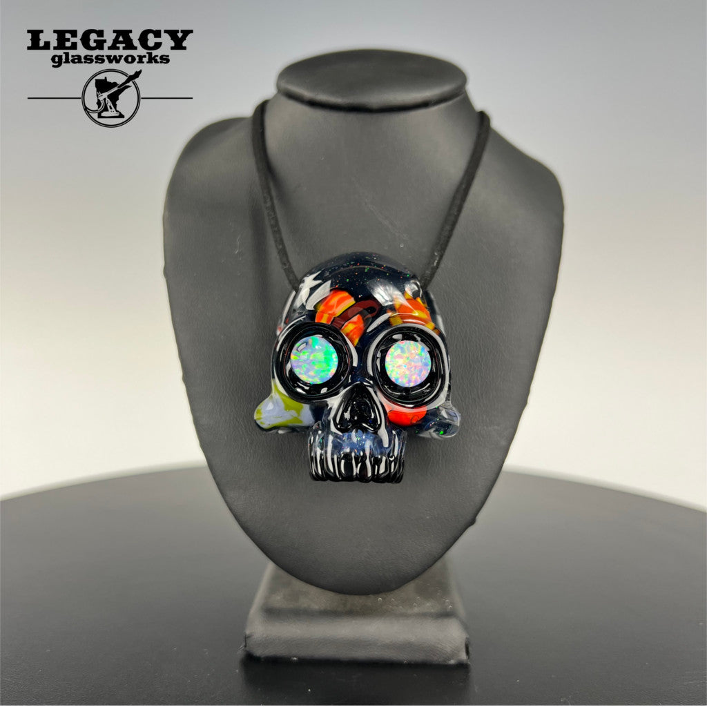 Slick Rick x AKM Space Skull Pendant | Legacy Glassworks