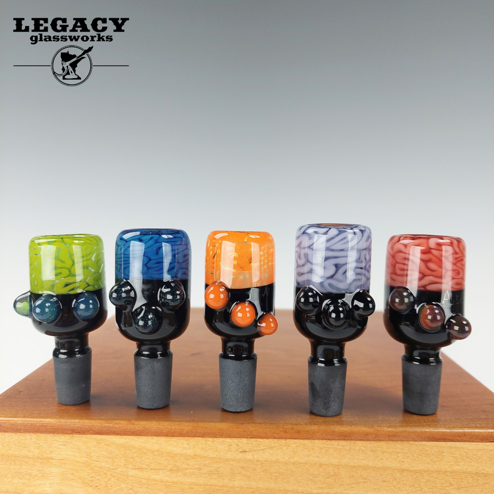 Algae Push Bowl 14mm Slides | Legacy Glassworks