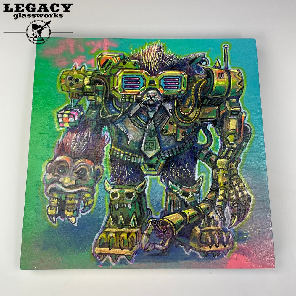 Eli Libson Painting "Berzerker" | Legacy Glassworks