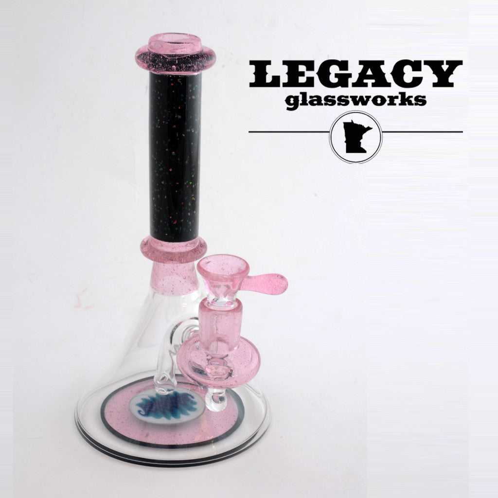 Dan Neff Pink Crushed Opal Rig | Legacy Glassworks