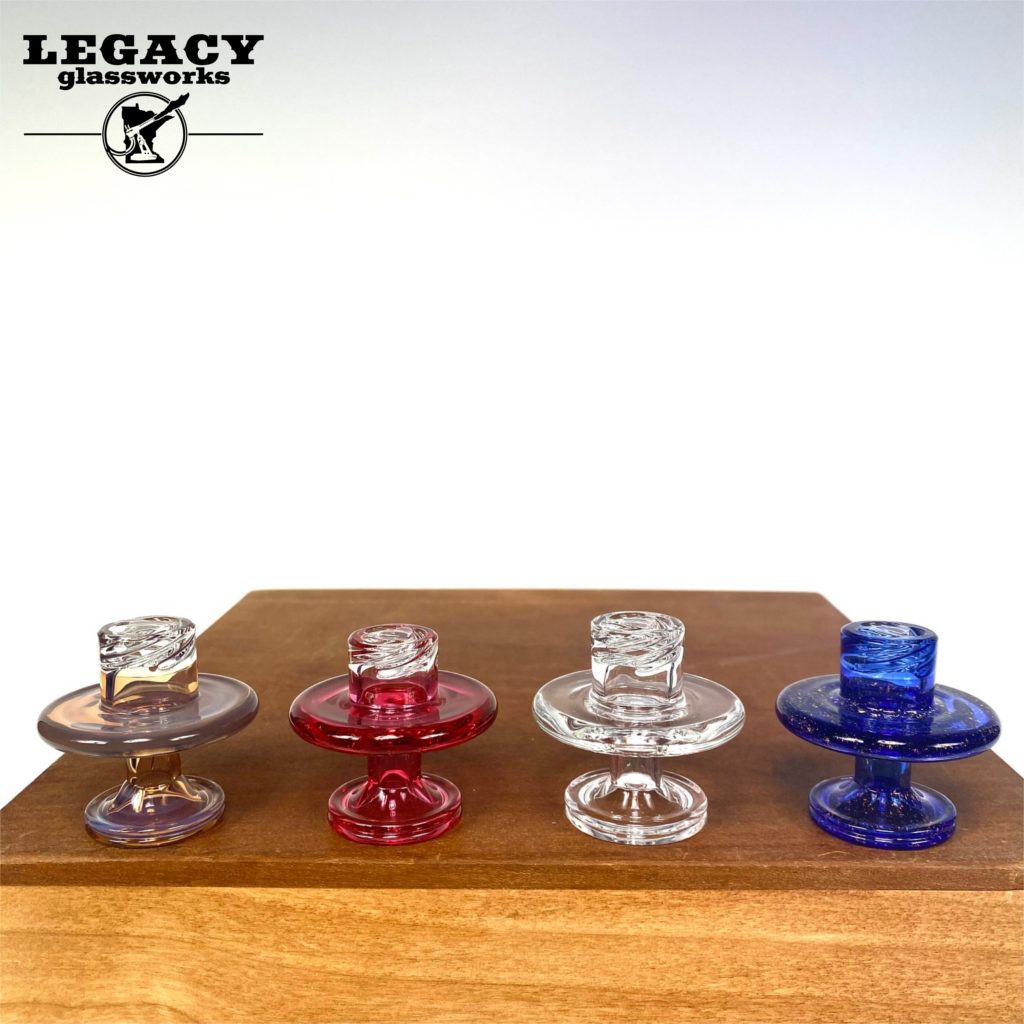 Kovacs Glass Flat Spinner Caps | Legacy Glassworks