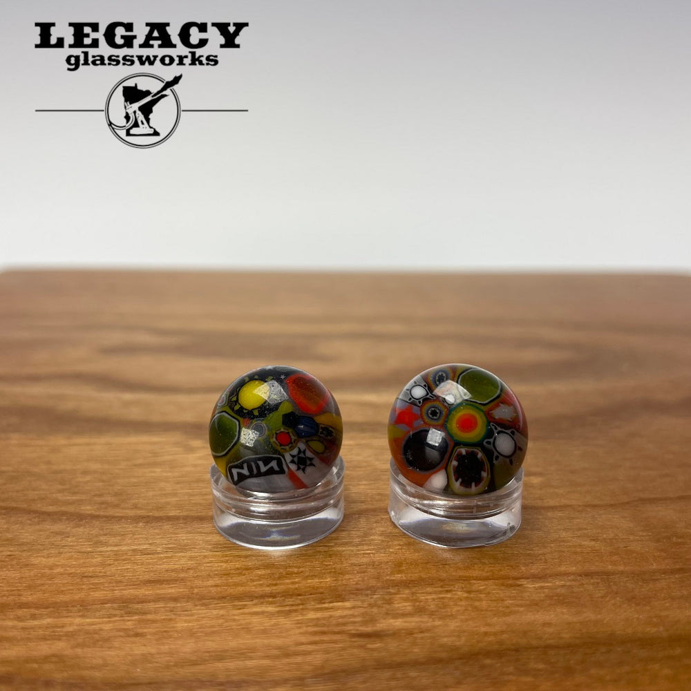 Slick Rick Cold Worked Marbles | Legacy Glassworks